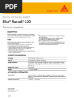 Sika Rustoff 100-Rust Remover | PDF | Rust | Corrosion
