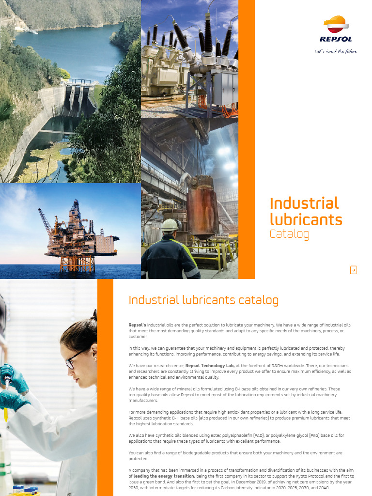 REPSOL Industrial Catalog | PDF | Lubricant | Materials