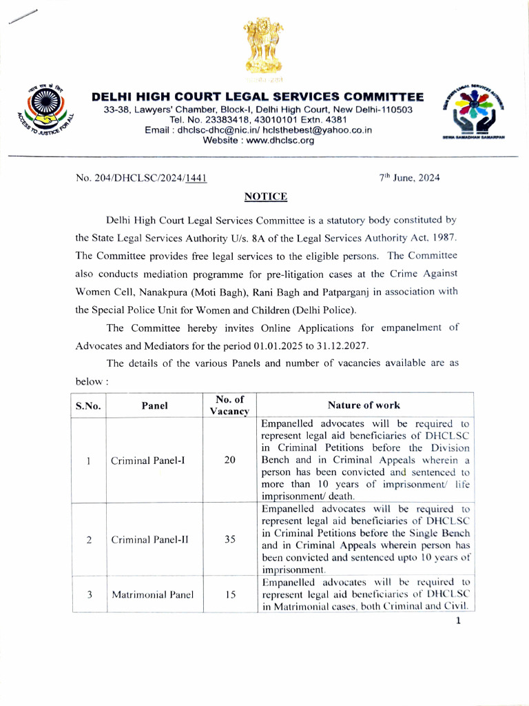 Empanel Ment Notice | PDF | Advocate | Mediation