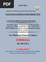 Kcse 2024 Bio Pp1 Ms - Code 01 | PDF | Cellular Respiration | Flowers