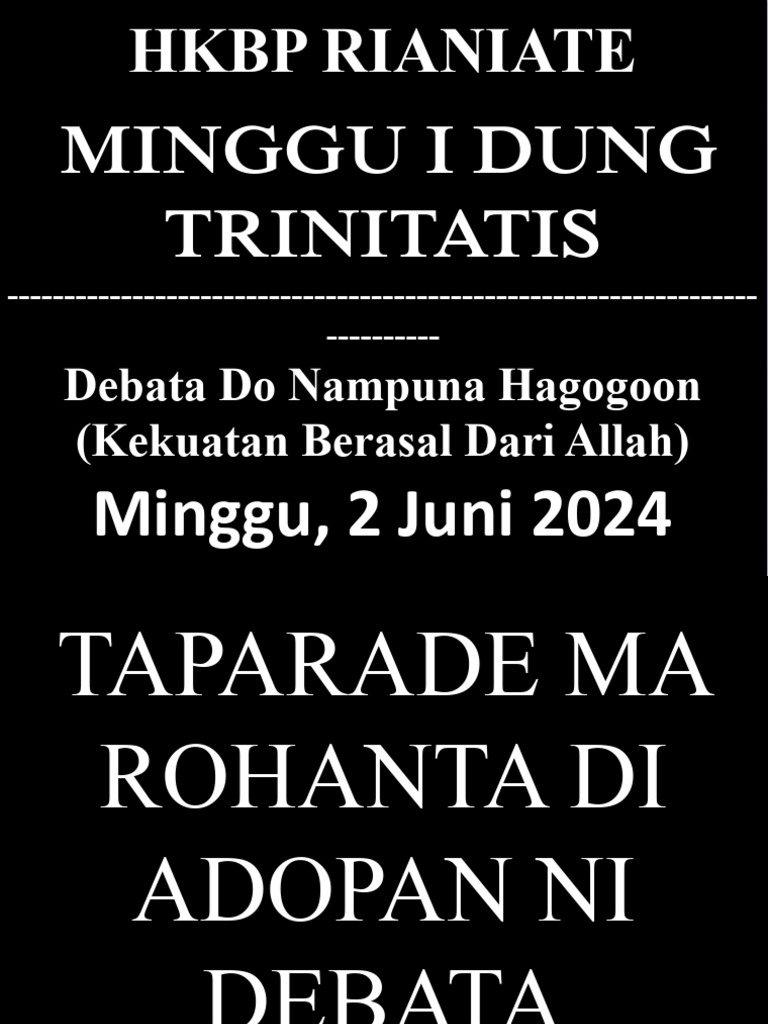 Slide Ibadah 02 06 2024 | PDF