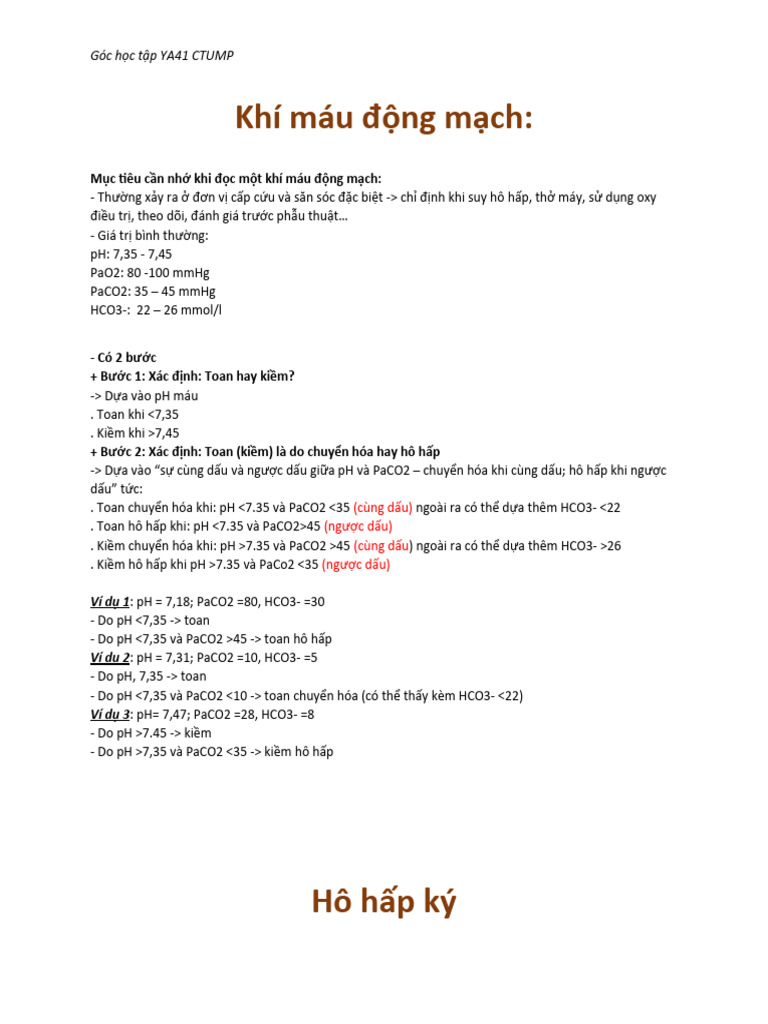 Tổng Hợp Thực Tập Thăm Dò Chức Năng K41 | PDF