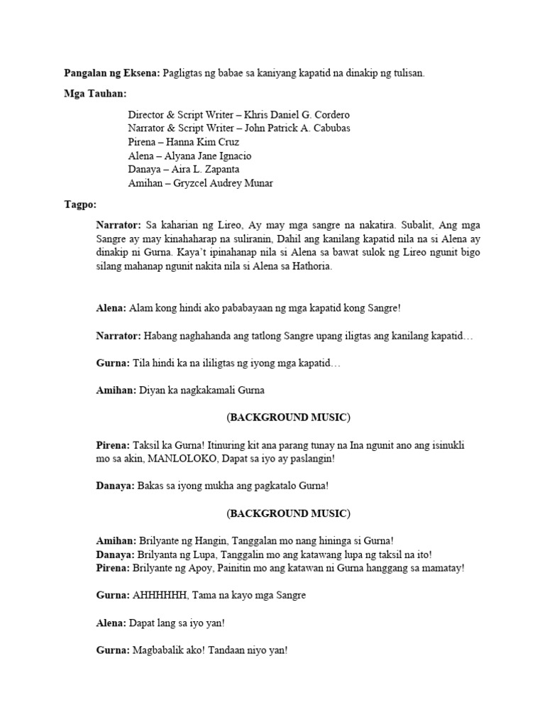 Roleplay Filipino | PDF