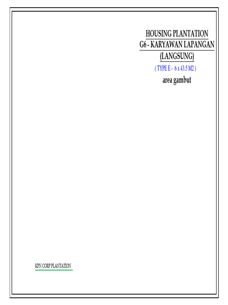 Denah G6 Batu Bata | PDF