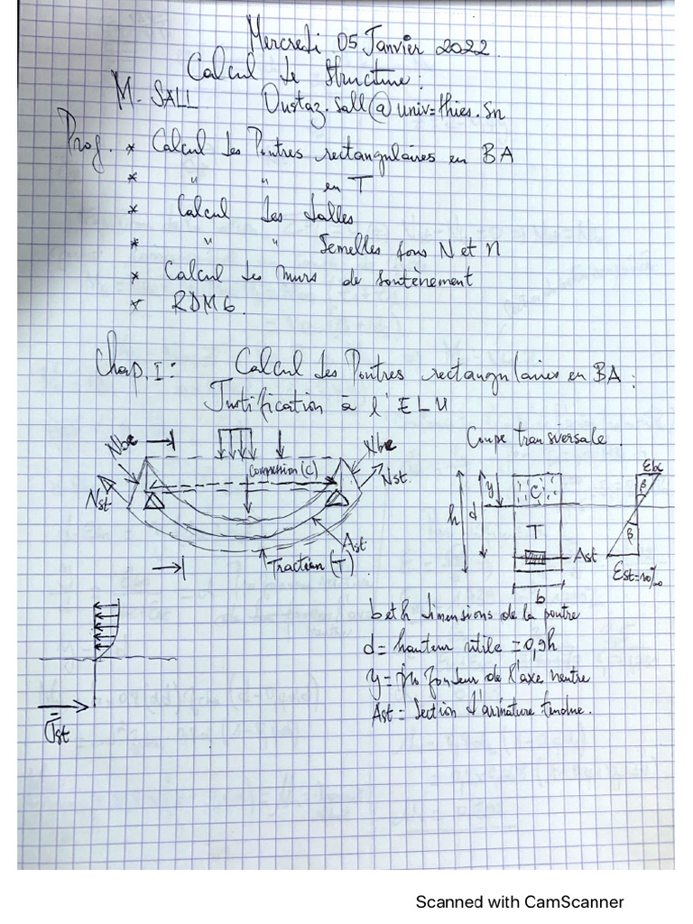 Cours de Calcul de Structure | PDF