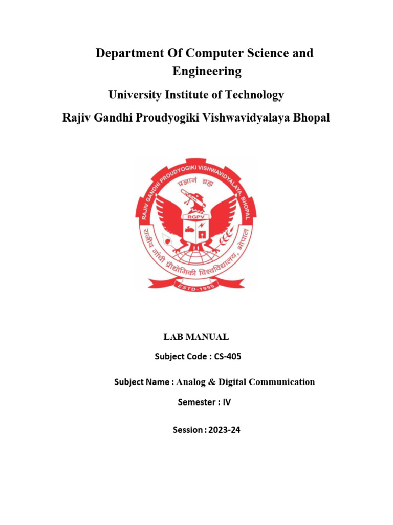 Adc Lab Manual | PDF | Modulation | Frequency Modulation