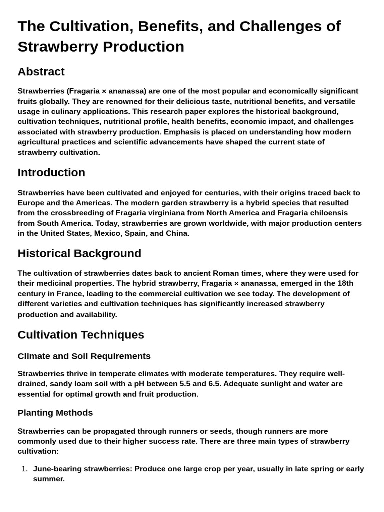 Strawberry | PDF | Strawberry | Horticulture
