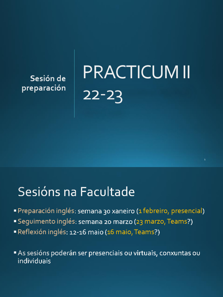 PRACTICUM II_22-23 | PDF