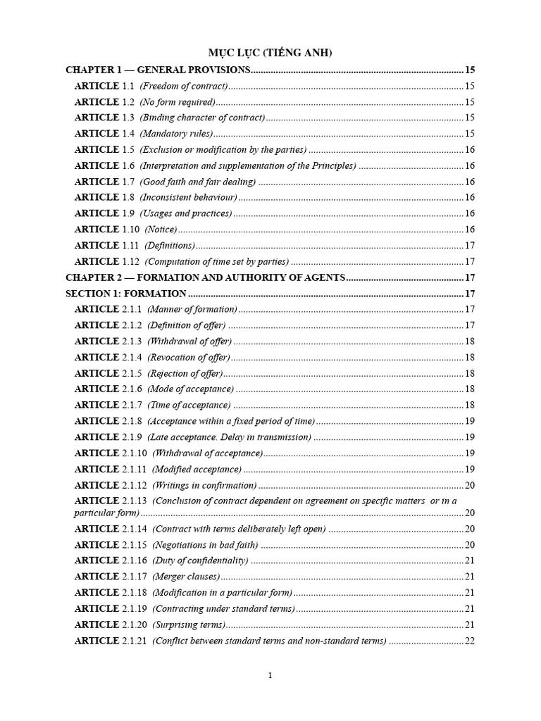 Picc Unidroit (2016 - SN) | PDF | Assignment (Law) | Common Law