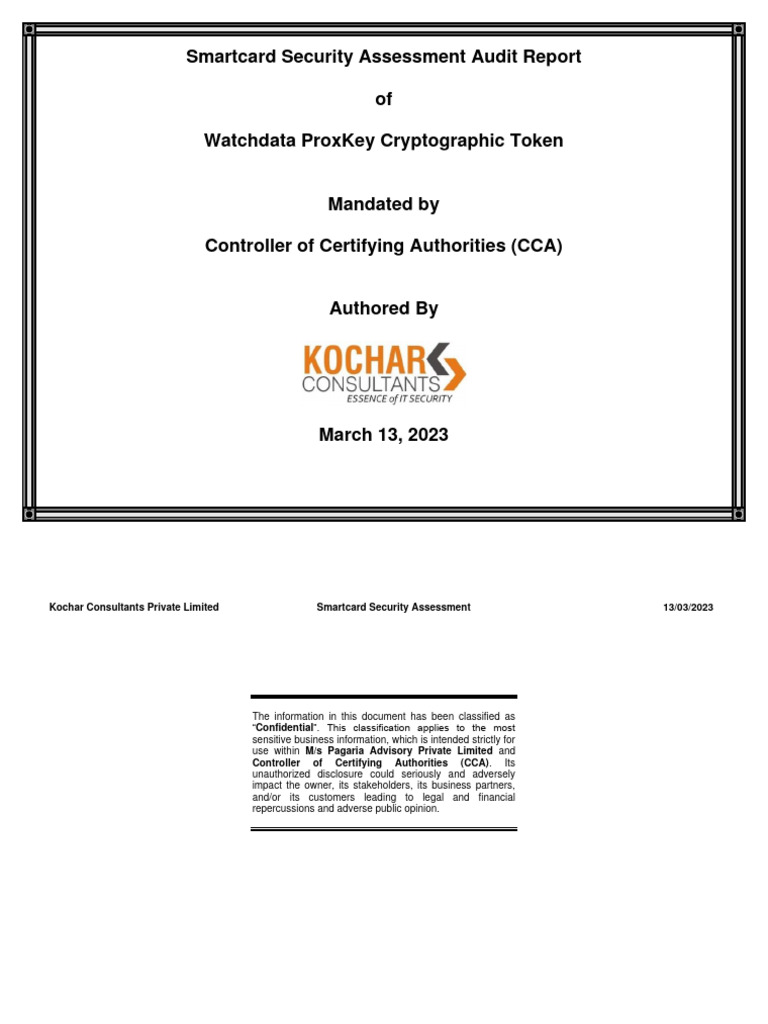 ProxKey - CERT-in Audit | PDF | Key (Cryptography) | Smart Card