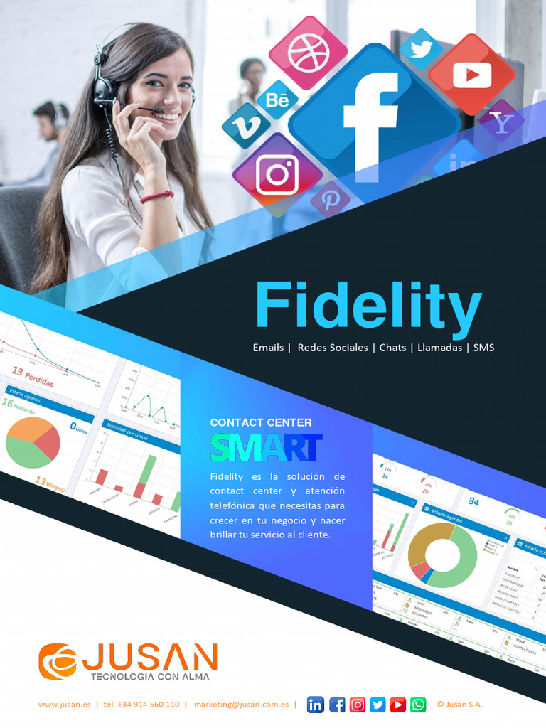 Solución de Contact Center Fidelity | PDF | Chat en linea | Servicio al Cliente