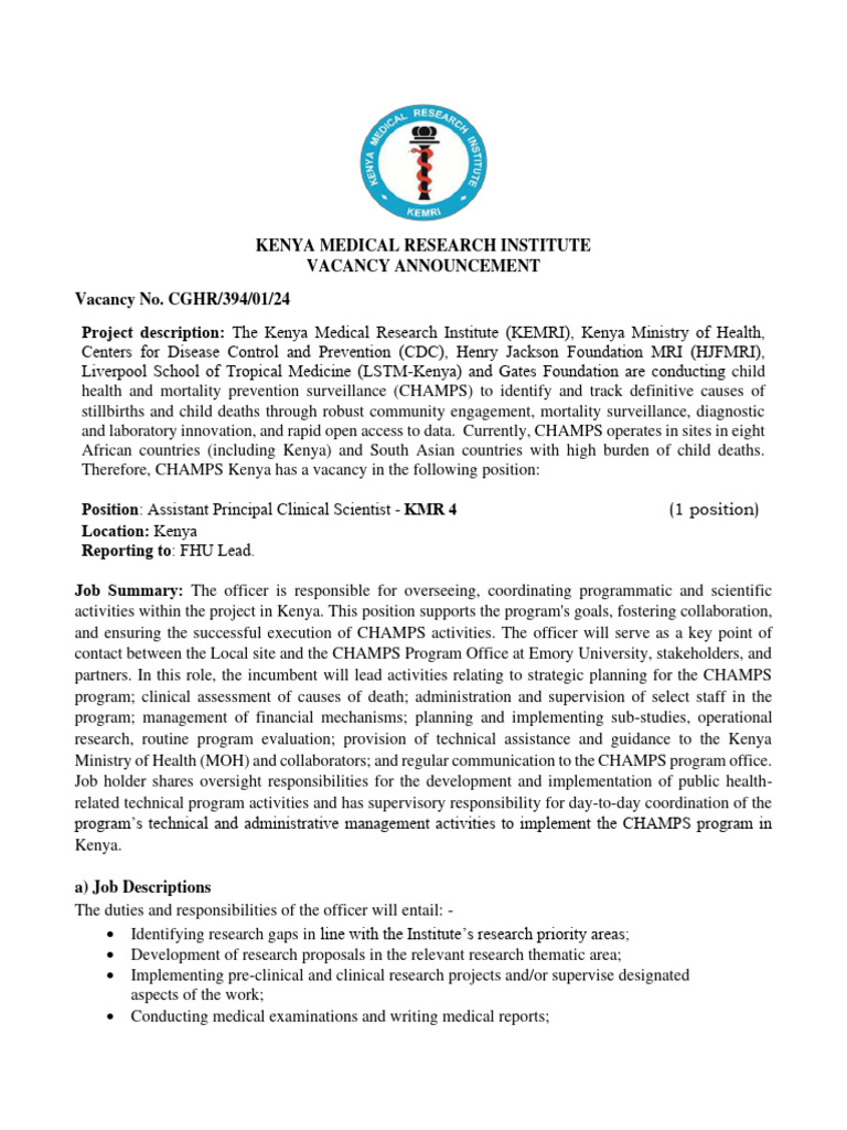 394 Assistant Principal Clinical Scientist | PDF | Medicine | Academic ...