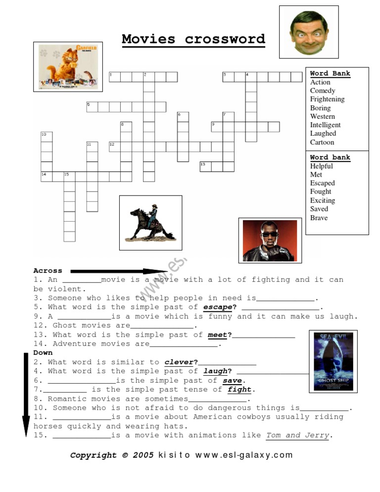Movies Crossword | PDF