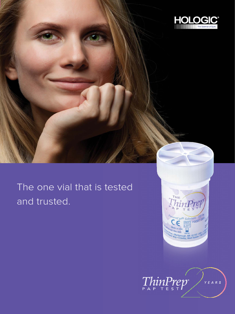 Hologic ThinPrep Pap Test | PDF | Cytopathology | Sensitivity And ...