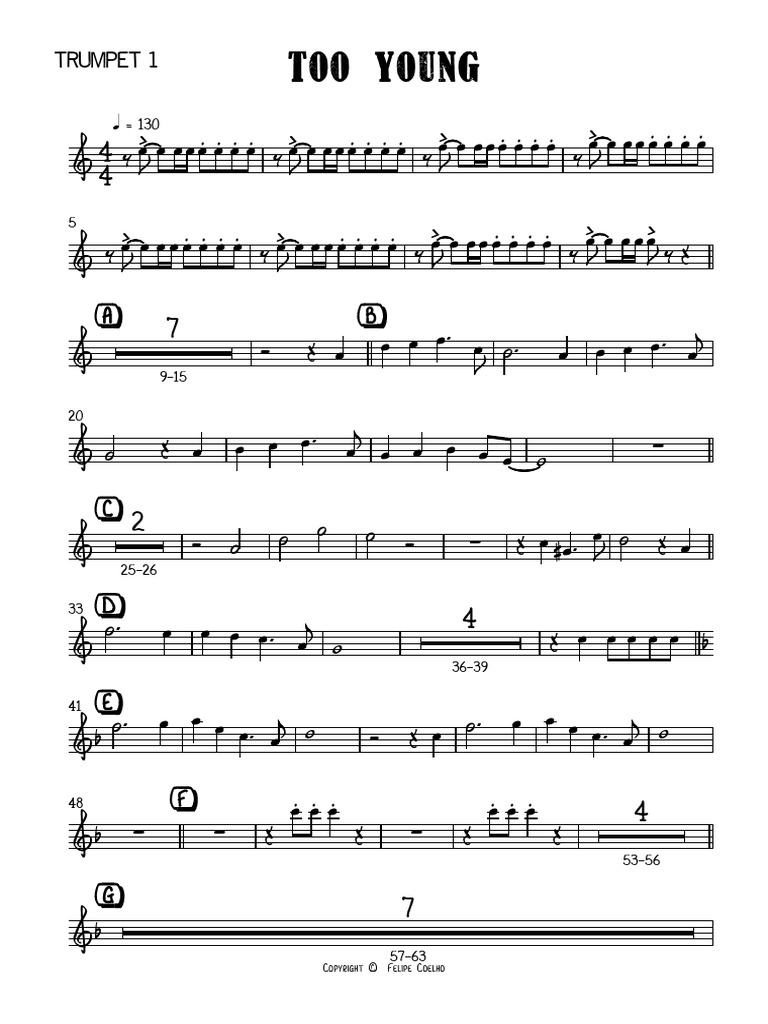 Too Young Trumpet 1 | PDF