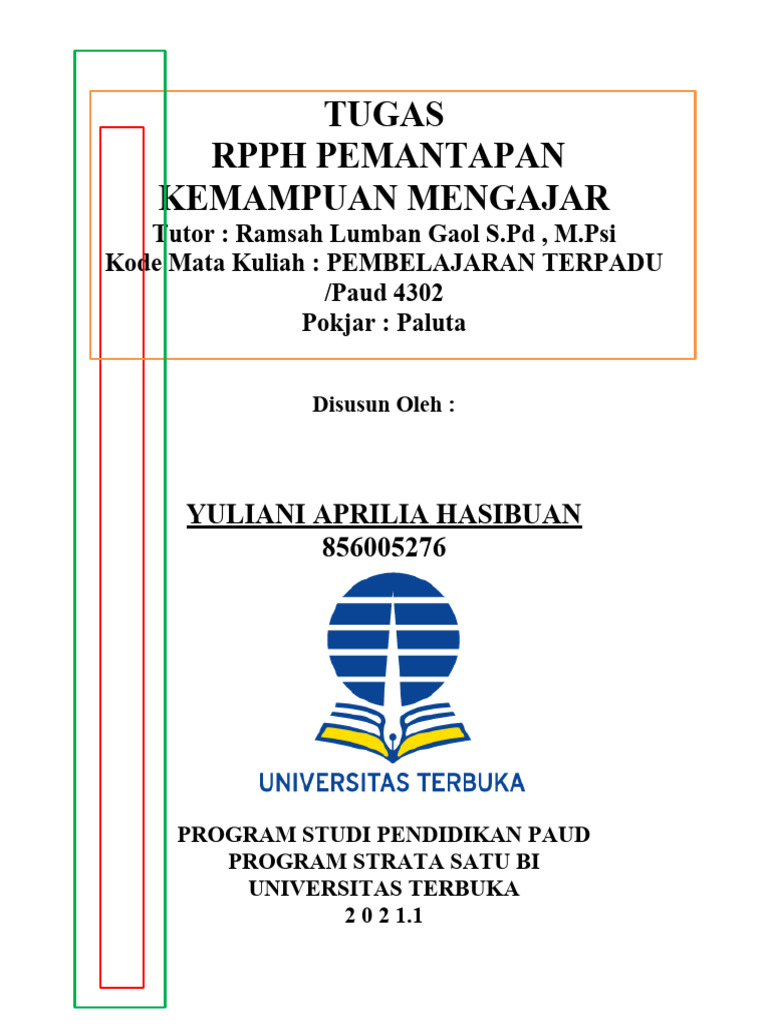 RPPH Pembelajaran Peran Ambulance PAUD | PDF
