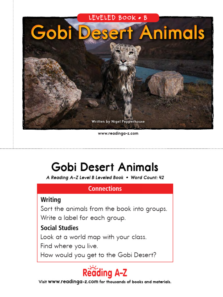 Gobi Desert Wildlife Overview | PDF