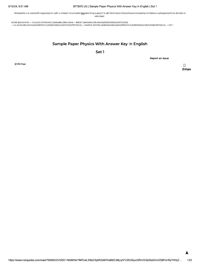 Sample Paper 1 | PDF
