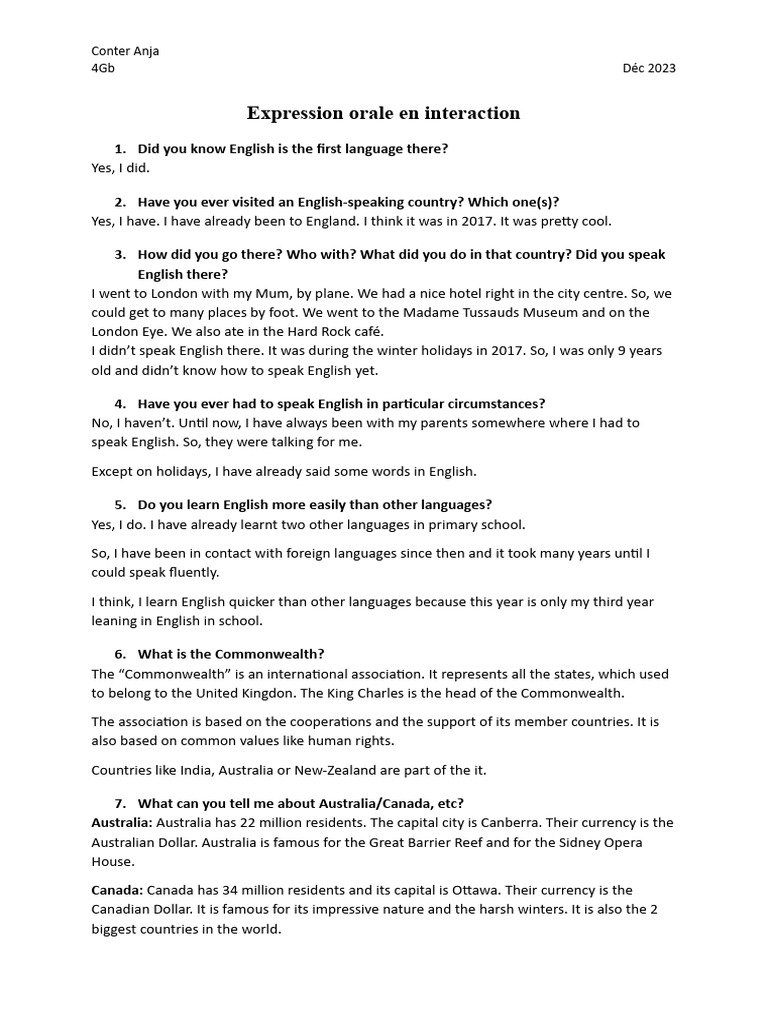 Oral | PDF | English Language | Linguistics