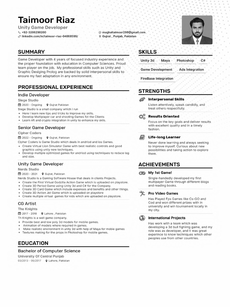 Taimoor Resume | PDF