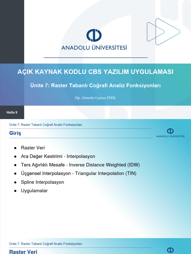 Açik Kaynak Kodlu CBS Yazilim Uygulamasi Dersi̇ | PDF