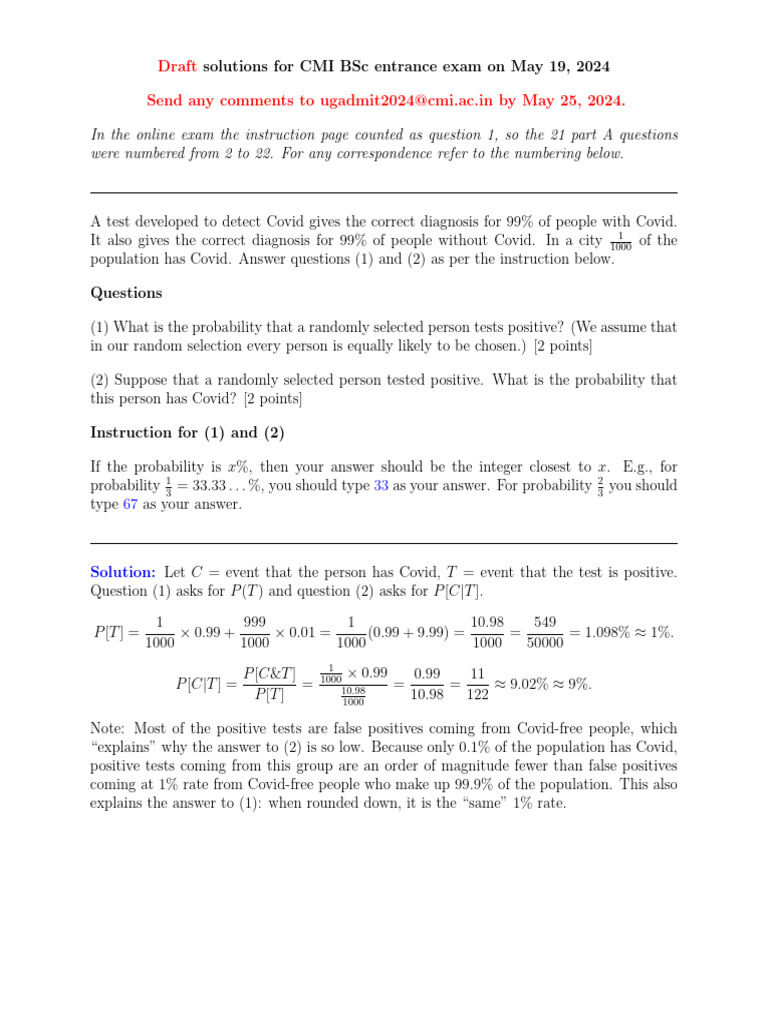 CMI 2024 BSC Draft Solutions | PDF | Function (Mathematics) | Tangent
