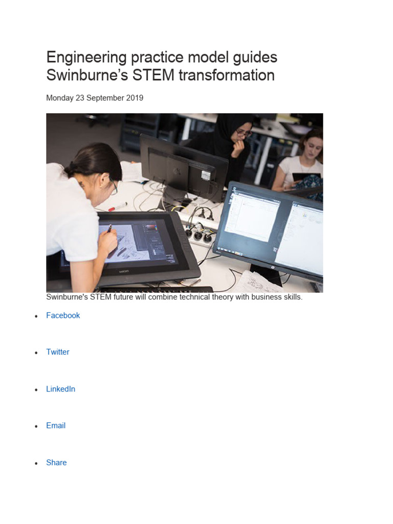 Future STEM Models Article | PDF | Science, Technology, Engineering ...