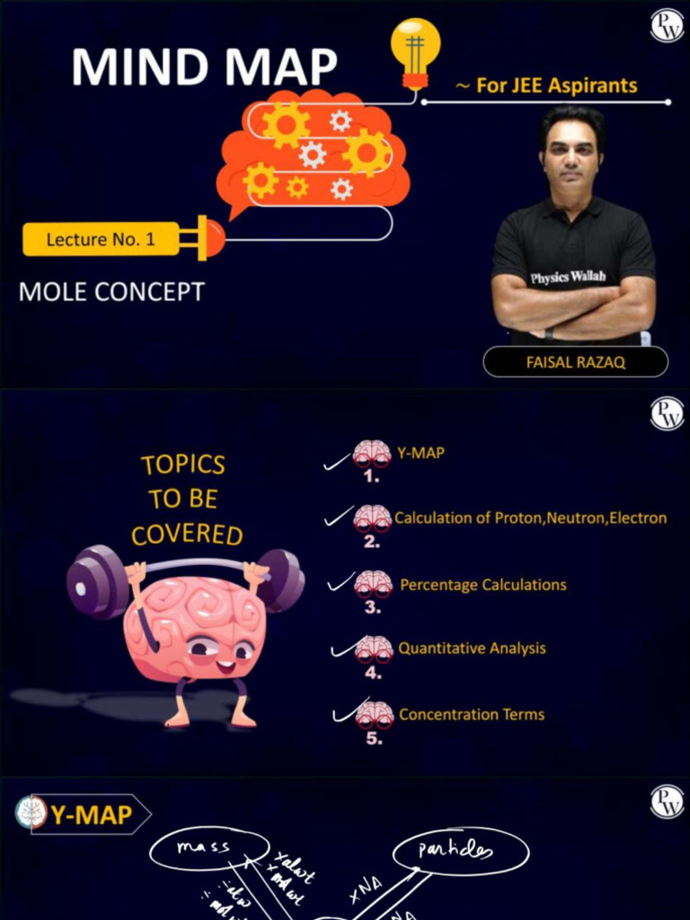 p2 - Mole Concept Class Notes Jee Mind Map | PDF