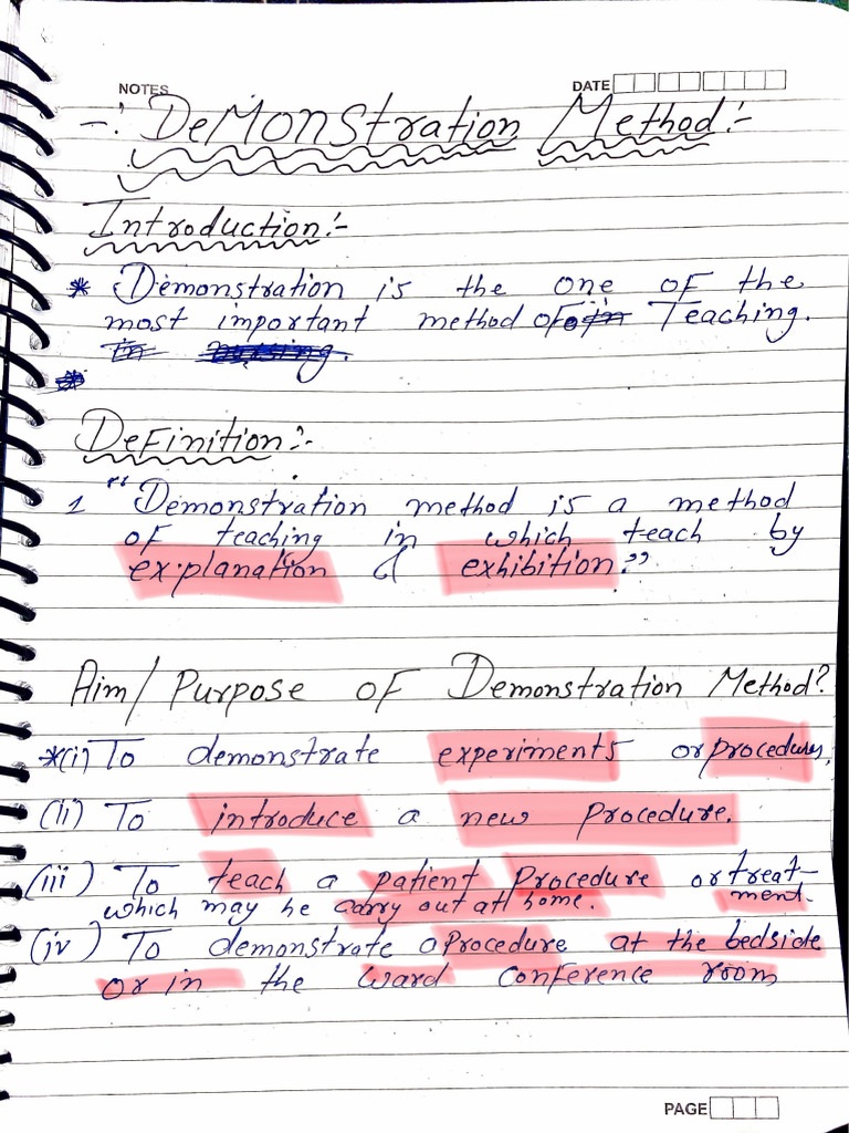 Demostration Method | PDF