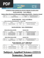 SPPU 2024 Engineering Exam Schedule | PDF | Engineering | Object Oriented Programming