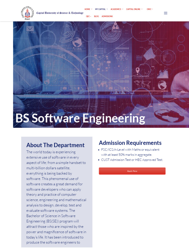 BS Software Engineering | PDF | Software | Computing