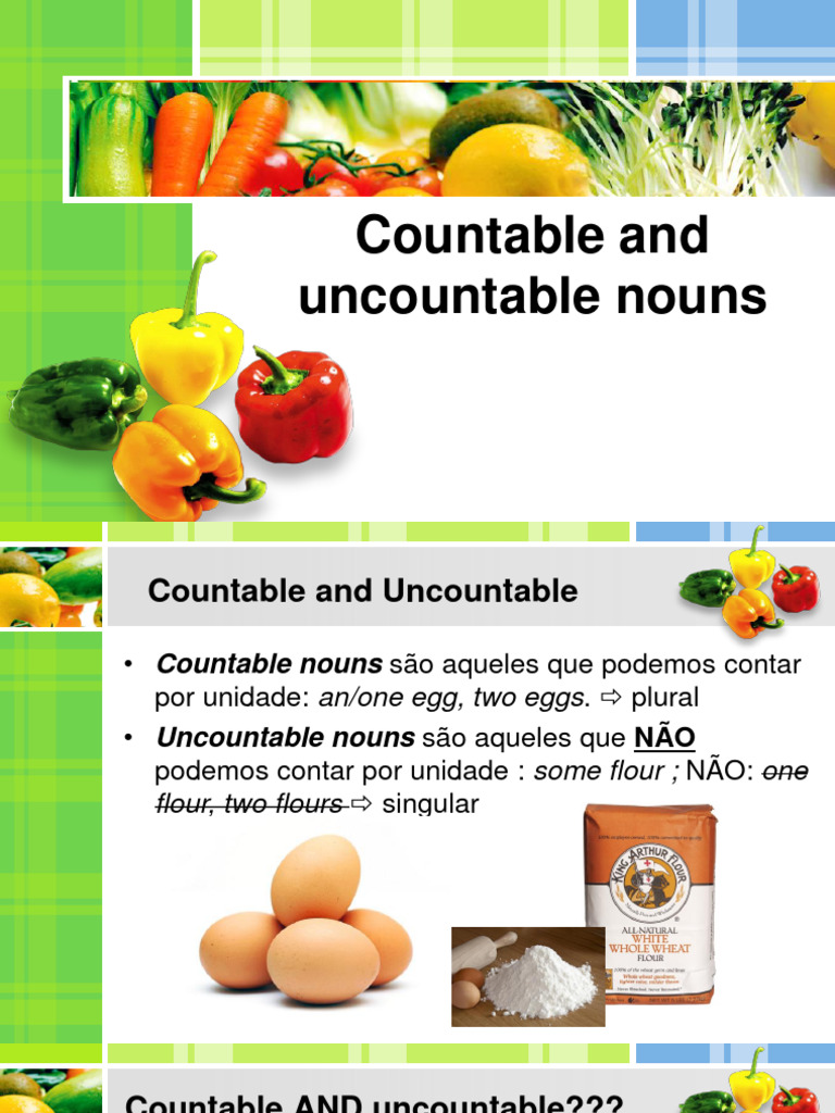 Countable and Uncountable Nouns | PDF | Asian Cuisine | Food And Drink