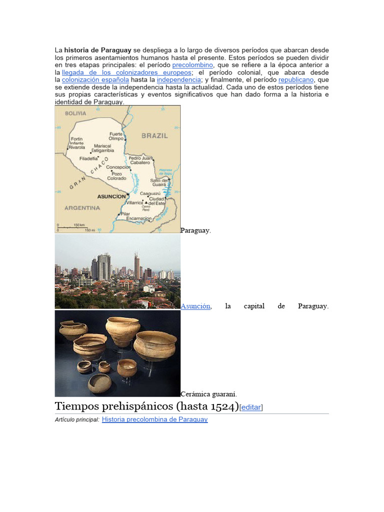 Historia Del Paraguay Pdf Paraguay América Del Sur