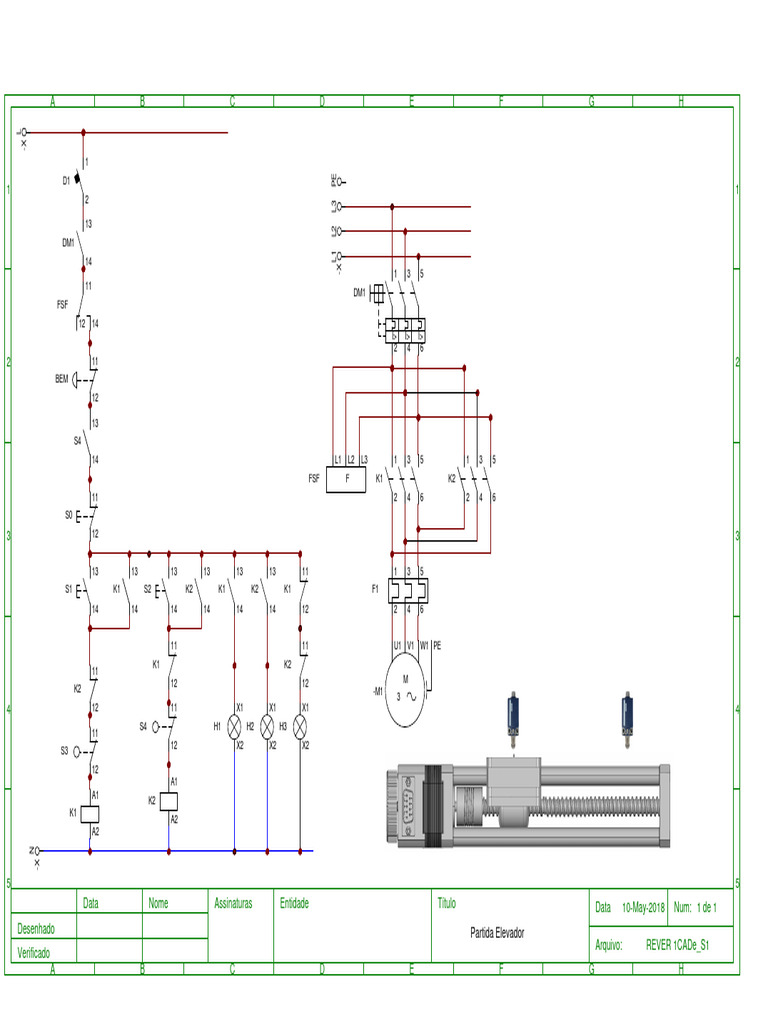 COMANDO ELEVADOR SENSOR CADe - S1 | PDF