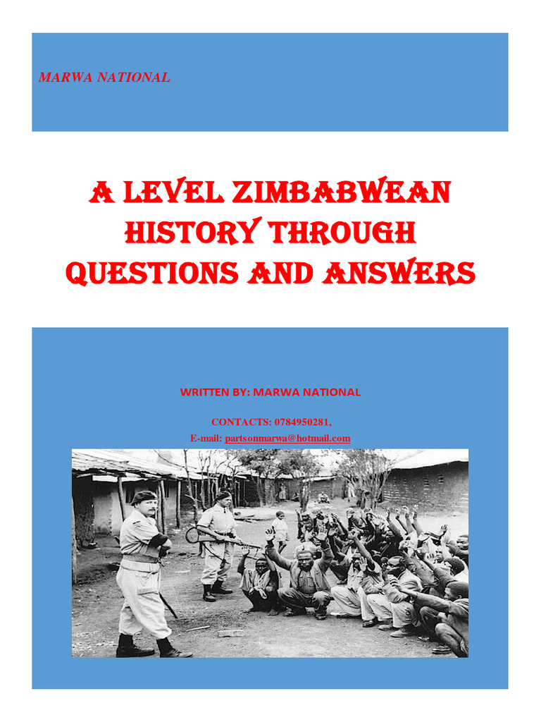 A Level Zimbabwean History Q&A | PDF | Archaeology | Trade