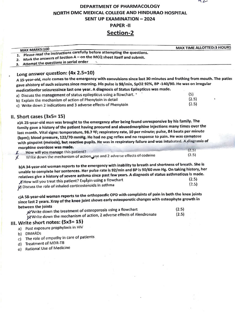 NDMC Pre Proff II | PDF | Statin | Infection