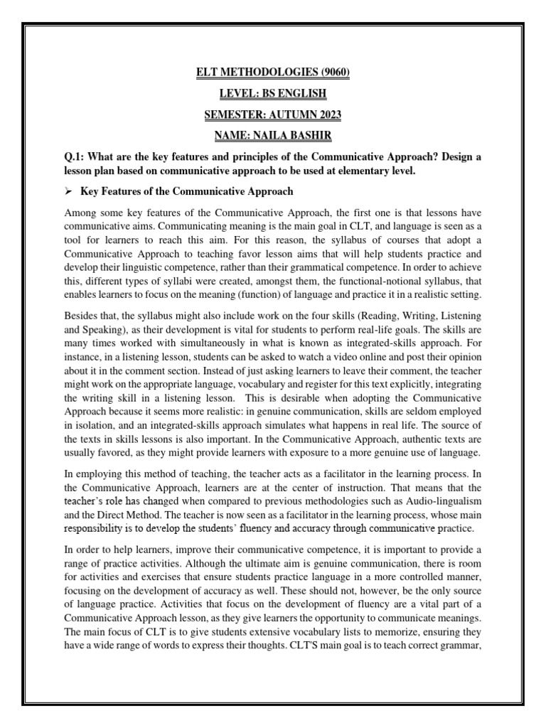 Elt Methodologies | Download Free PDF | Learning | Language Education