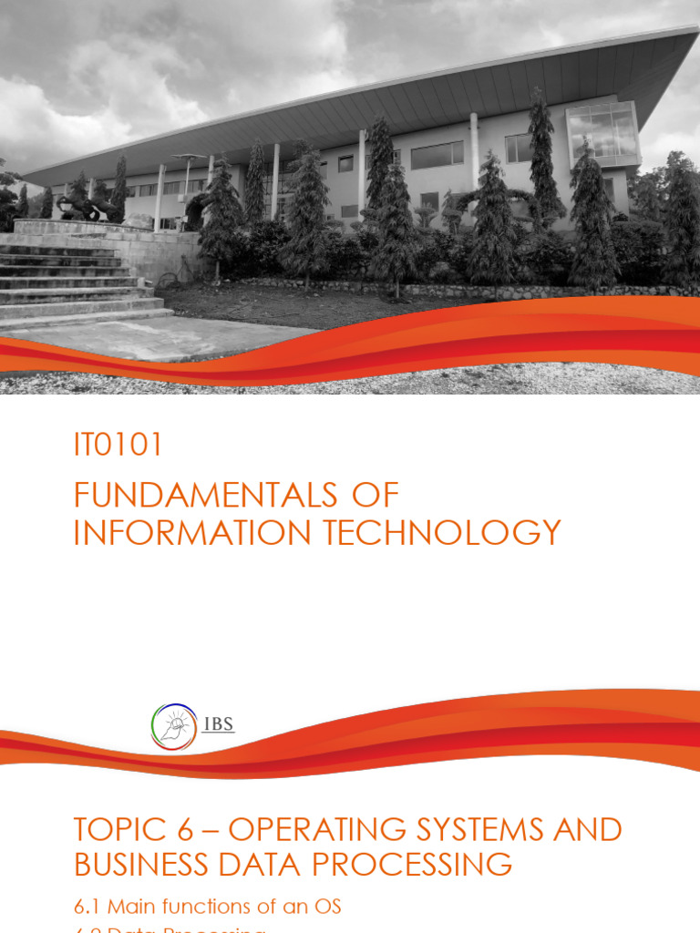 Topic 6 - Os and Business Data Processing | PDF