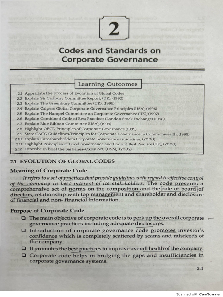 Codes and Standards of CG | PDF