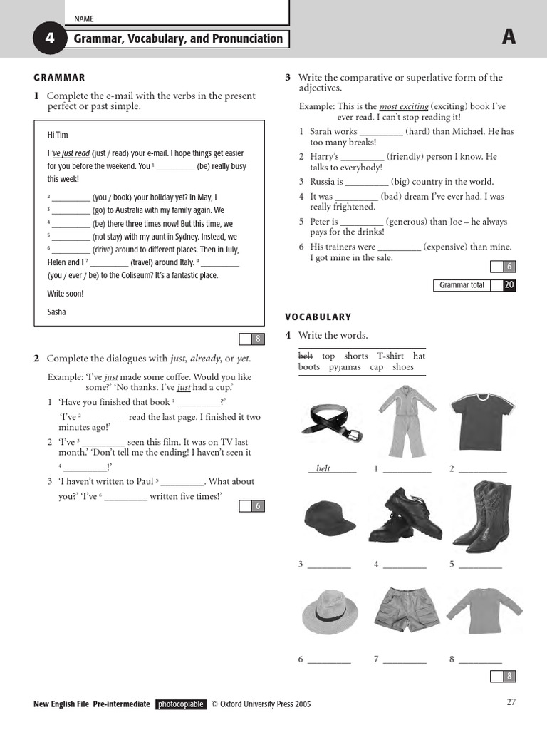 Grammar, Vocabulary | PDF | English Language | Linguistics