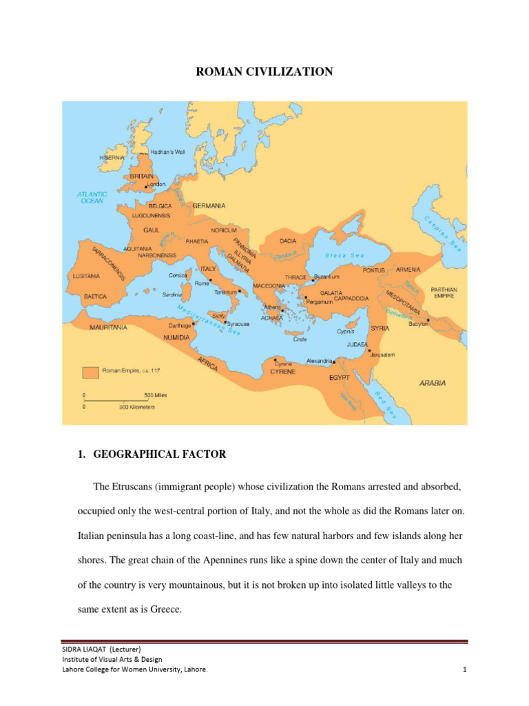 1 - Roman Civilization - Factors | PDF | Ancient Rome | Deities