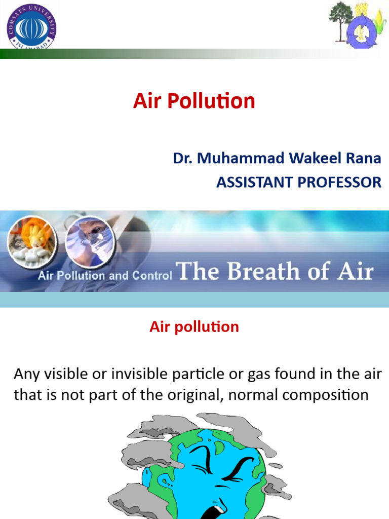Lecture 12. Air Pollution | PDF | Air Pollution | Atmosphere Of Earth