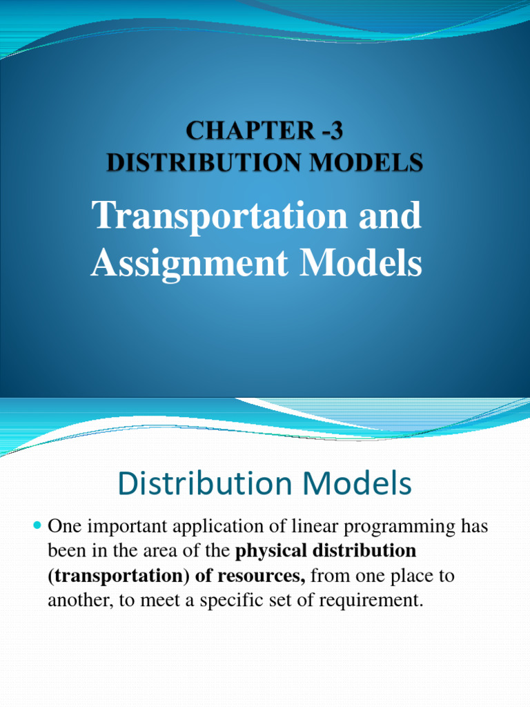 Chapter 3-1-1 Operation Research | PDF | Mathematical Optimization | Linear Programming