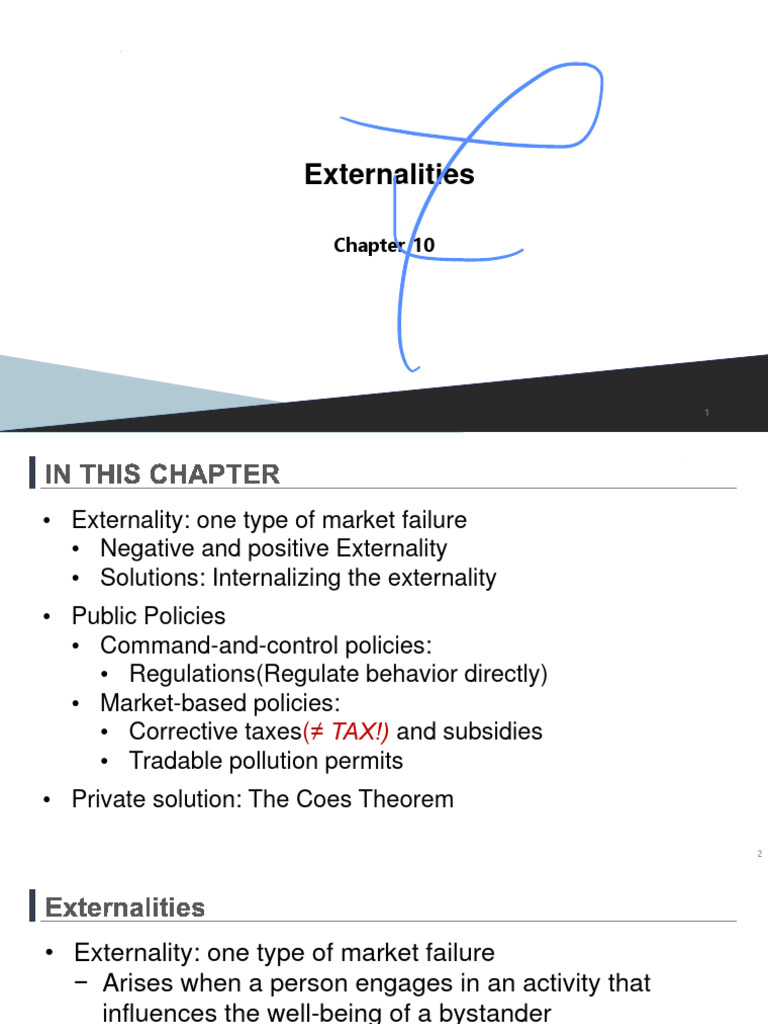 Private Solutions to Externalities | PDF | Externality | Market (Economics)