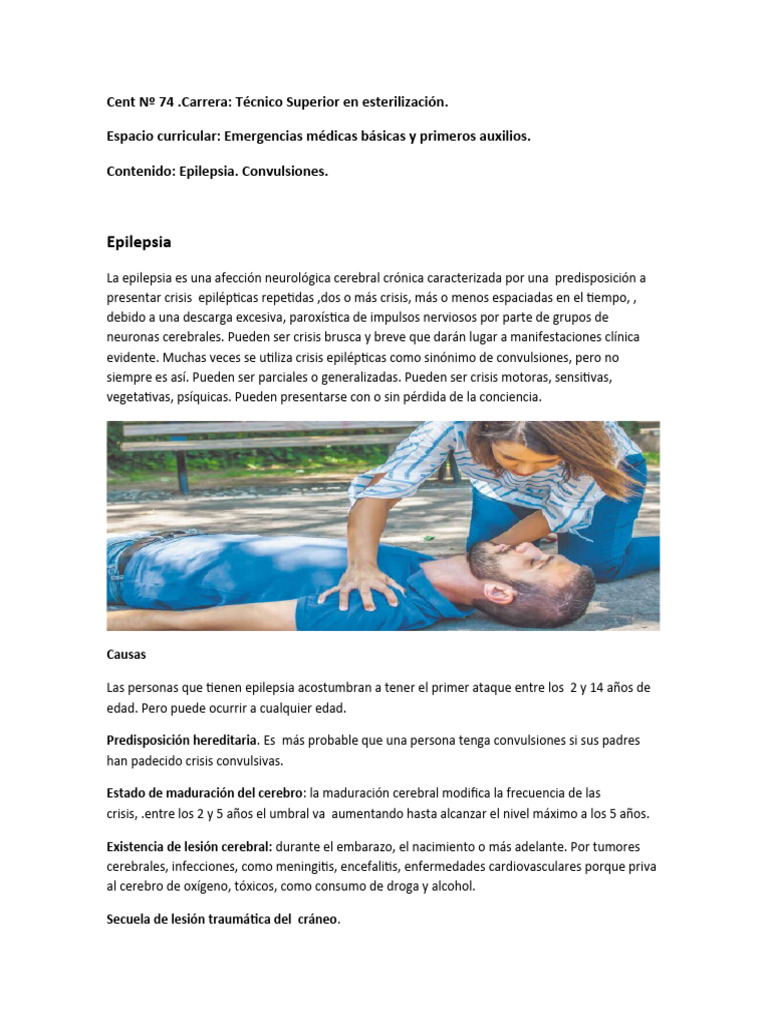 Convulsiones: Tipos y Manejo Clínico | PDF | Epilepsia | Medicina CLINICA