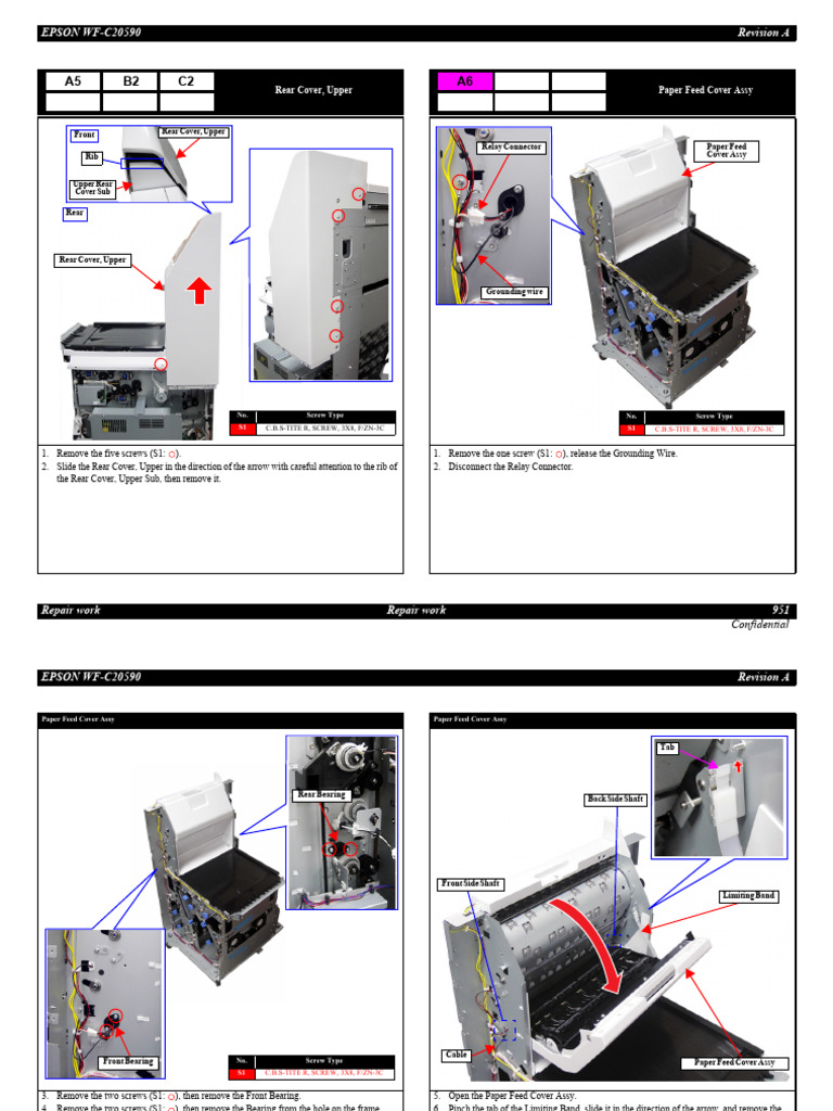 EPSON WF-C20590 Service Manual - Page951-1000 | PDF | Electrical Connector | Clutch