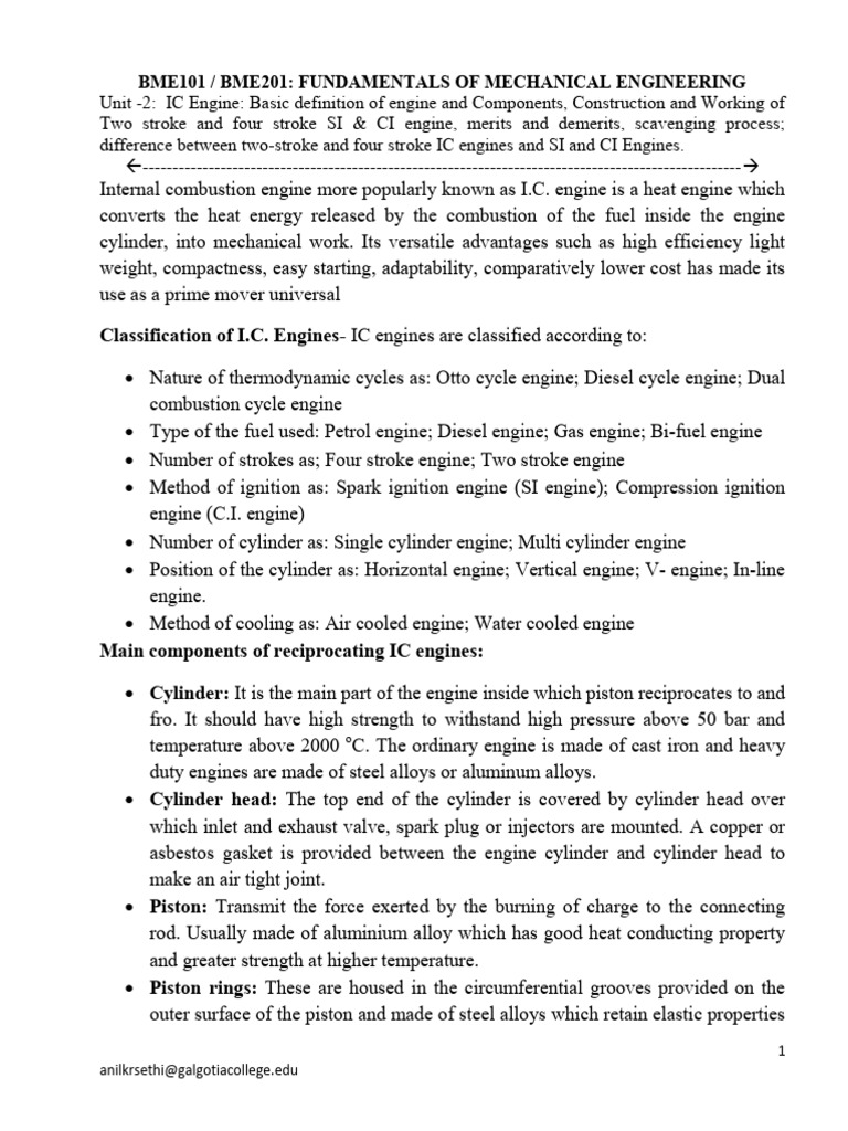 L-3 IC Engine | PDF | Internal Combustion Engine | Piston