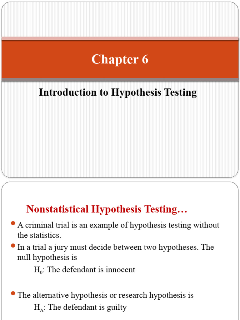20191213_CHAPTER 6. Introduction to Hypothesis Testing (1) | Download ...