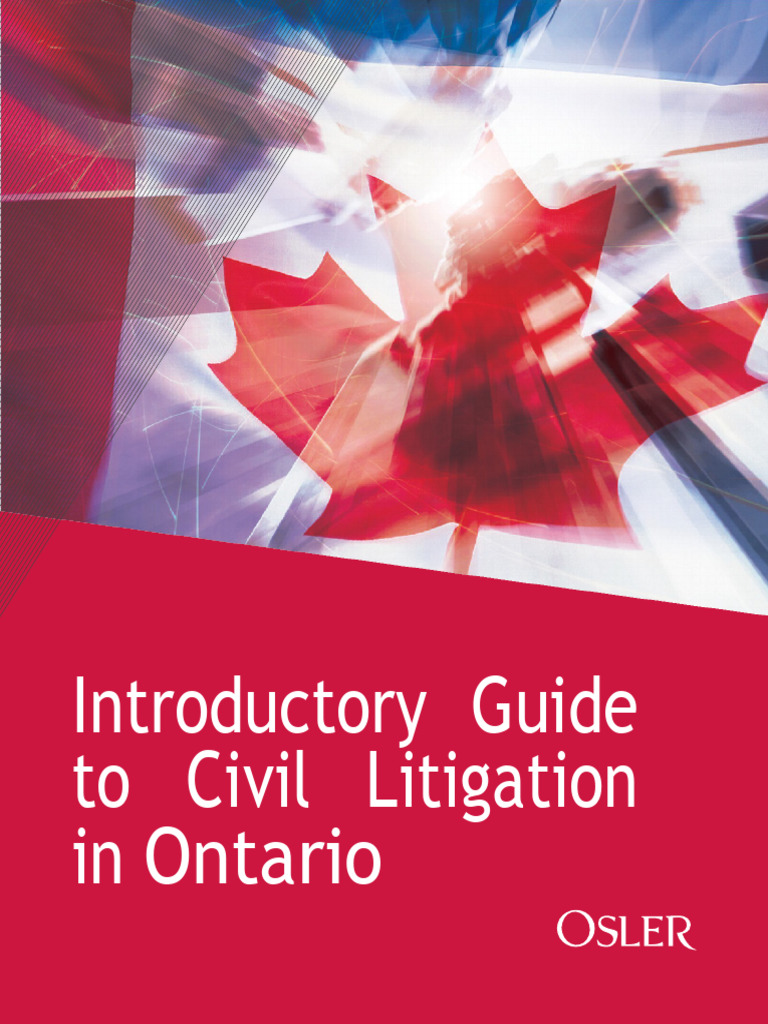 Civil Litigation in Ontario - Lectocomprensión UBA | PDF | Court System ...