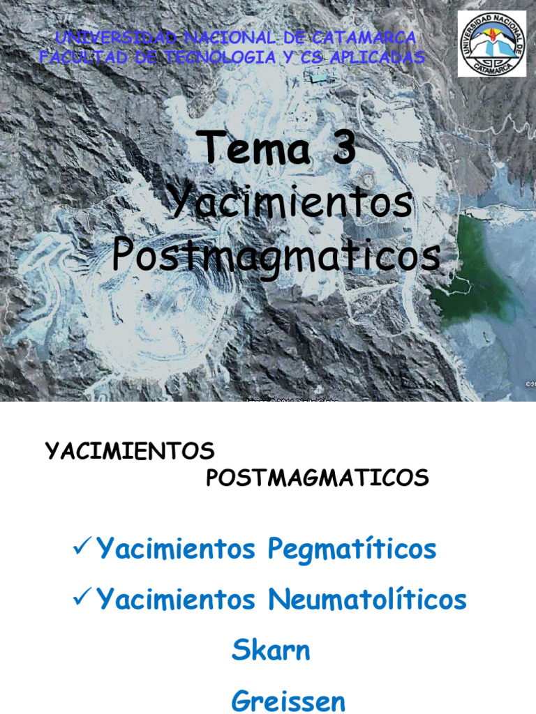 T4 - Yac. Posmagmaticos | PDF | Minerales | Magma
